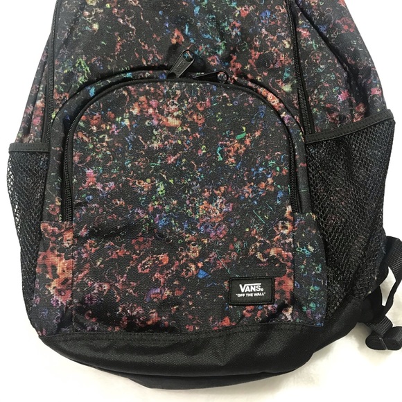 Vans | Bags | Nwt Vans Alumni Backpack 3p Pocket Black Galaxy | Poshmark